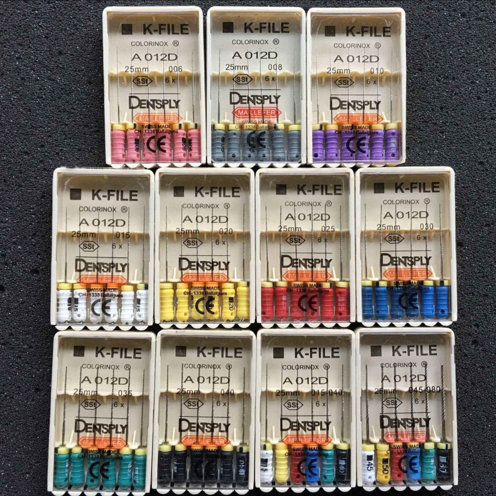 Dentsply hand files 11 Pack 66pc various sizes – DJ Medquip